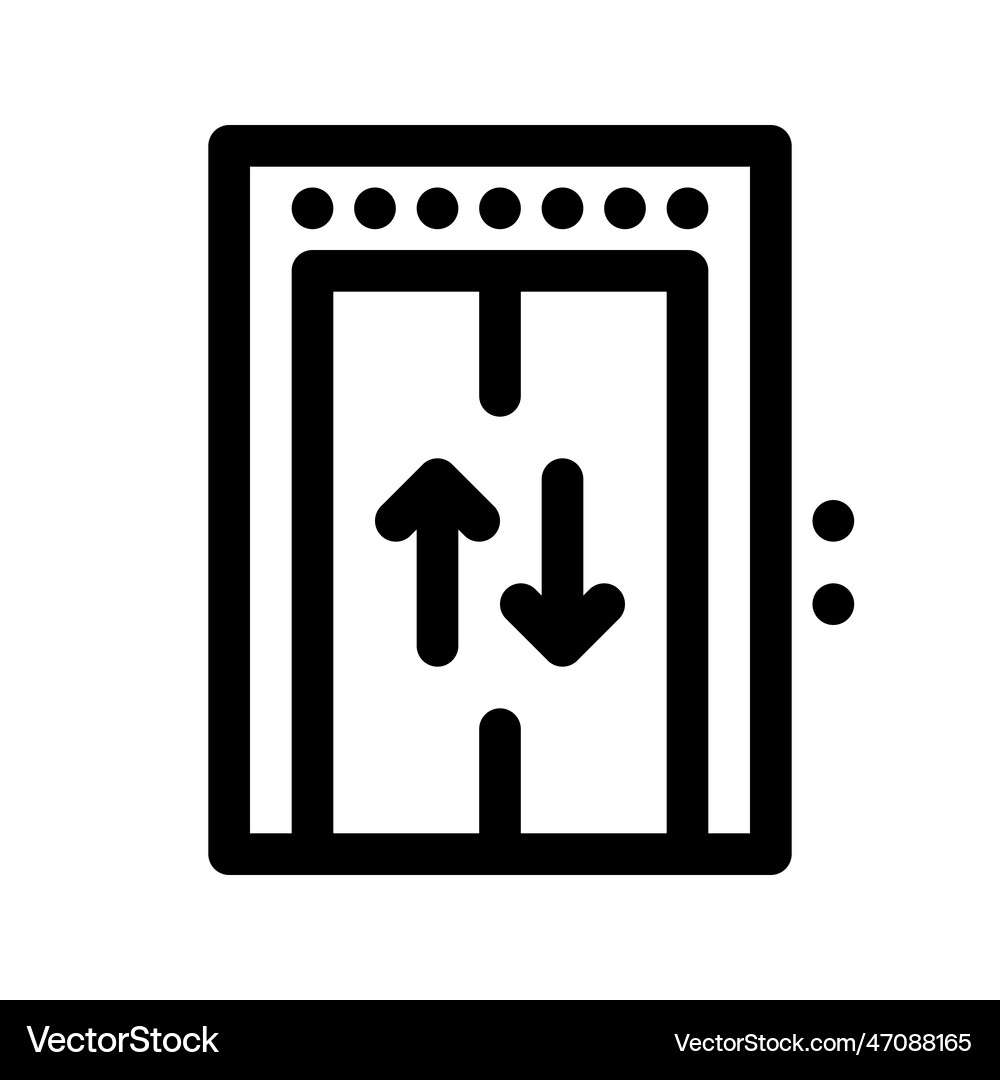 Elevator Symbol Vector Elevator Icon Vector. Lift. Up. Escelator.