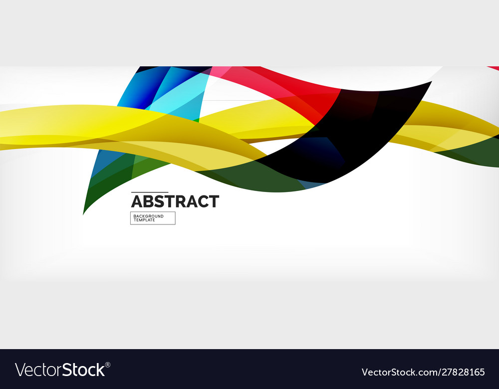 Linear wave web template Royalty Free Vector Image