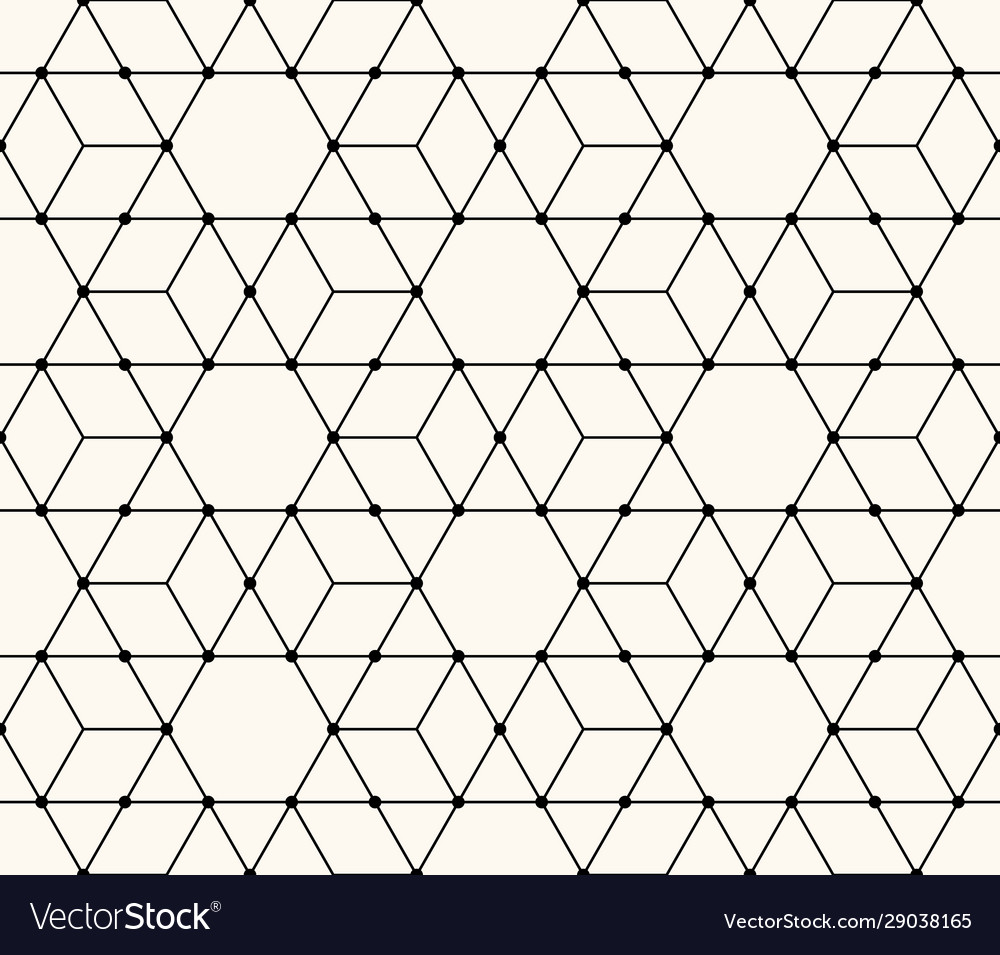 Modern geometric seamless pattern with Royalty Free Vector