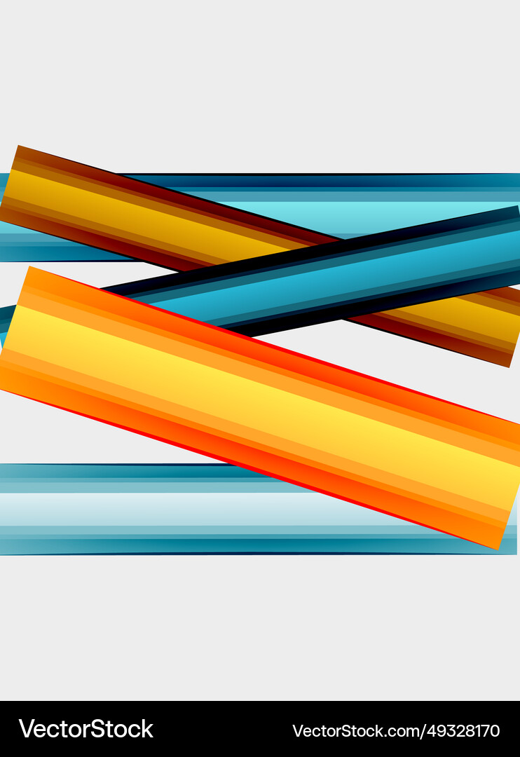 Abstract color straight lines background Vector Image