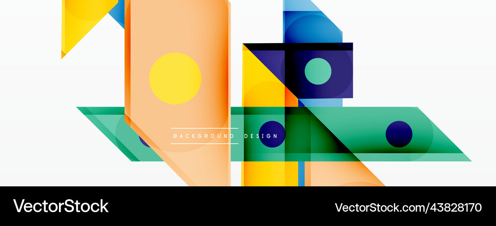 Color overlapping stripes background colorful Vector Image