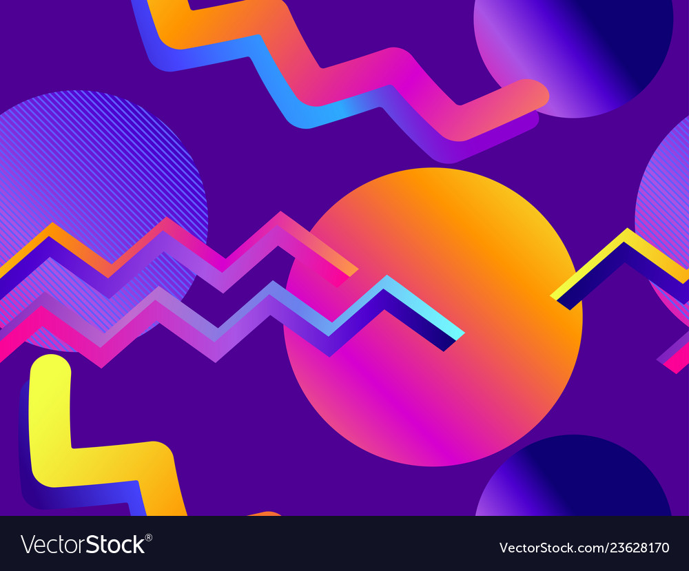 Futurism seamless pattern gradient shape Vector Image