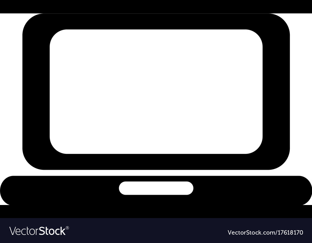 Laptop computer technology digital device Vector Image