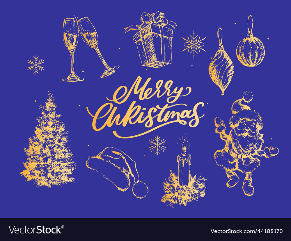Merry christmas happy new year 2023 typography Vector Image Merry christmas happy new year 2023 typography Vector Image