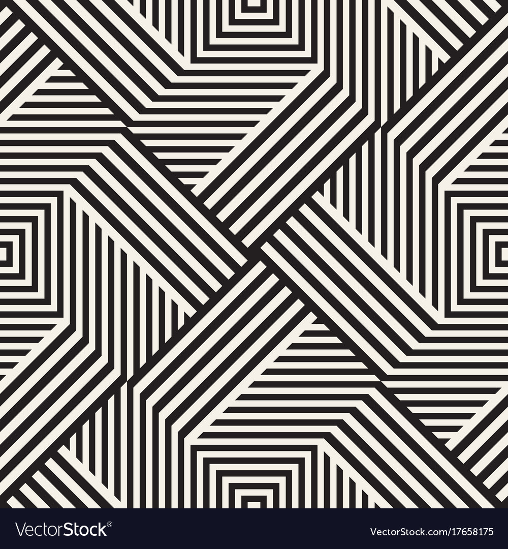 Abstract Geometric Pattern With Stripes Lines Vector Image