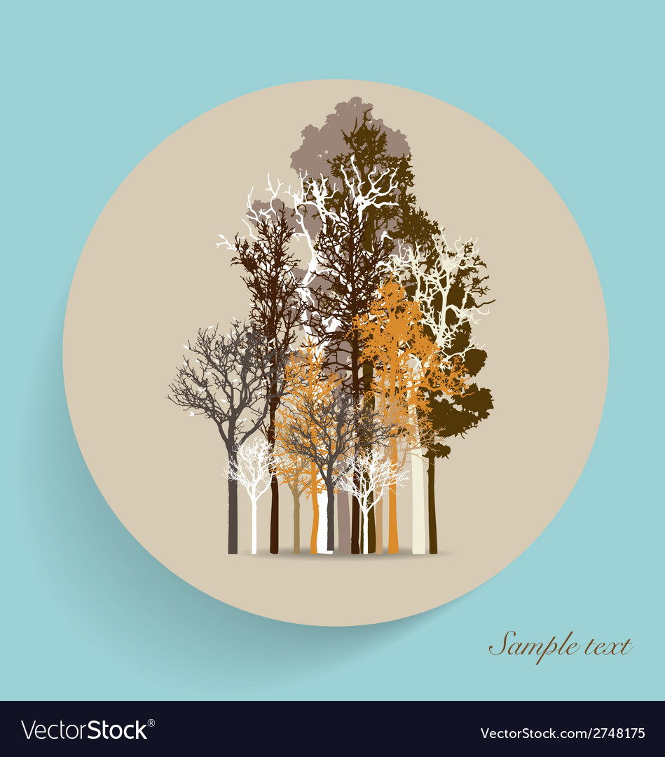 Abstract tree Royalty Free Vector Image - VectorStock