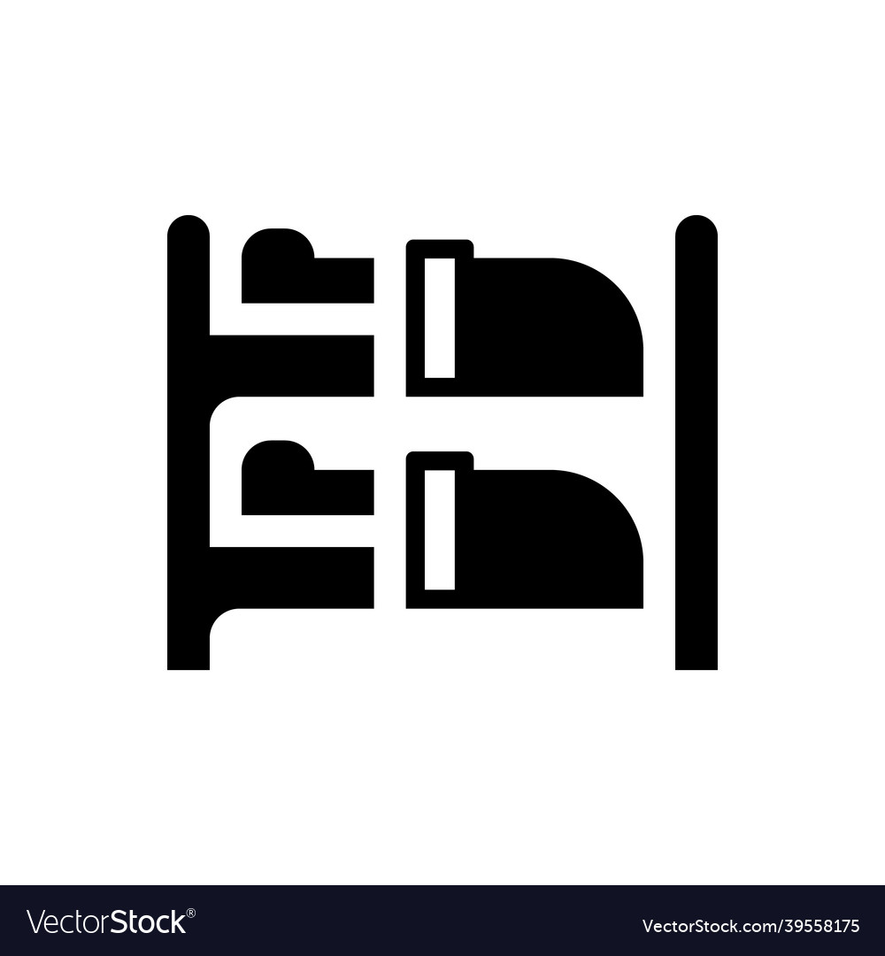 Bunk Bed Icon Royalty Free Vector Image Vectorstock