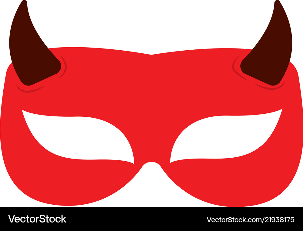 Halloween cartoon mask Royalty Free Vector Image