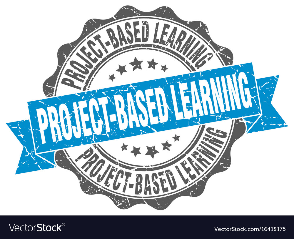 Project-based learning stamp sign seal Royalty Free Vector
