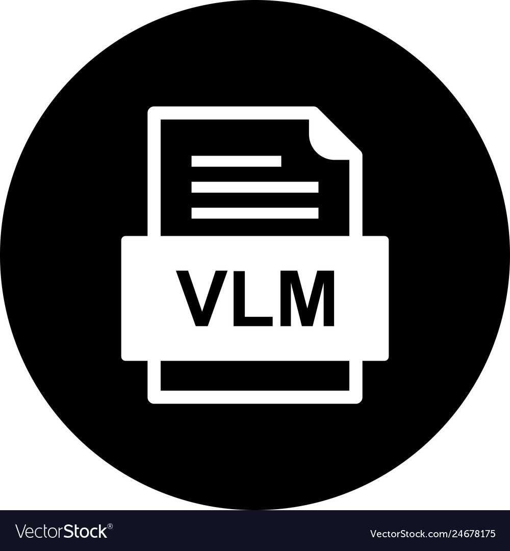 Vlm File Document Icon Royalty Free Vector Image