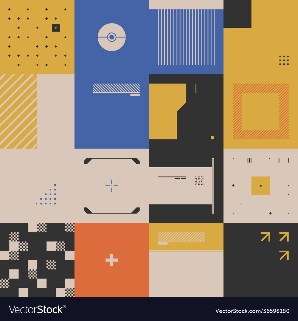 Digital design abstract pattern Royalty Free Vector Image