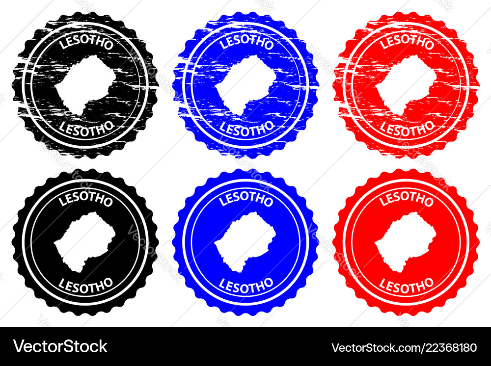 Lesotho rubber stamp Royalty Free Vector Image