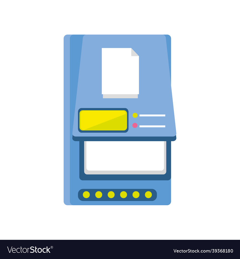 Scanner computer device Royalty Free Vector Image