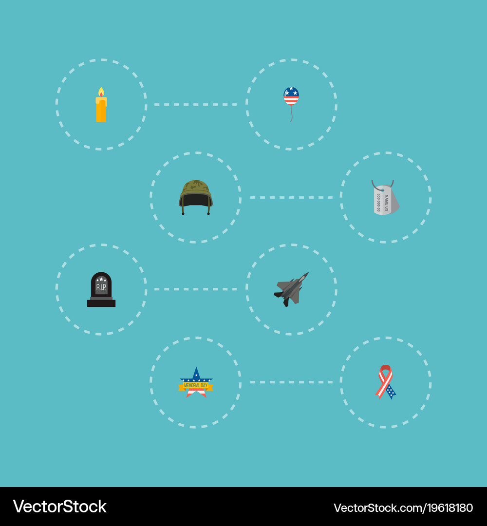 Set history icons flat style symbols Royalty Free Vector