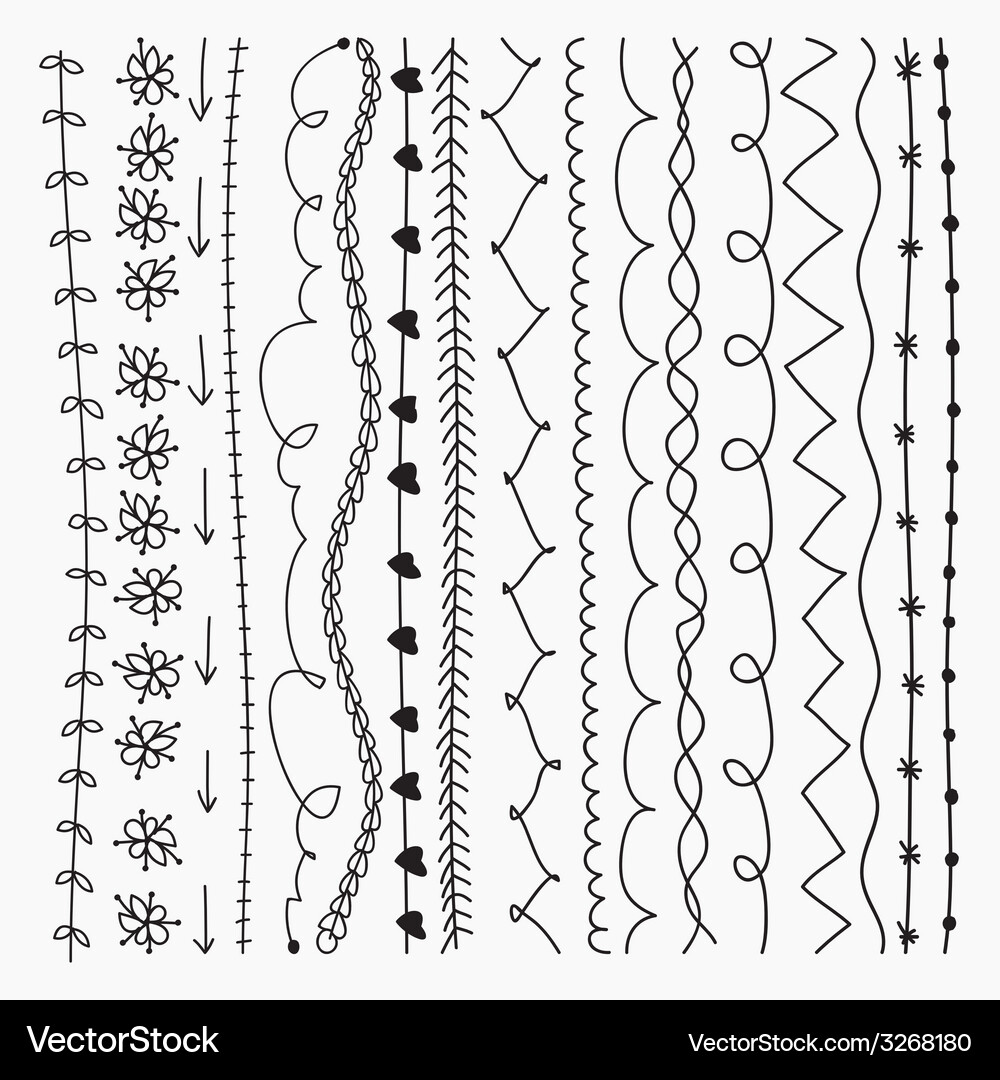 Set of design elements and page decoration Vector Image