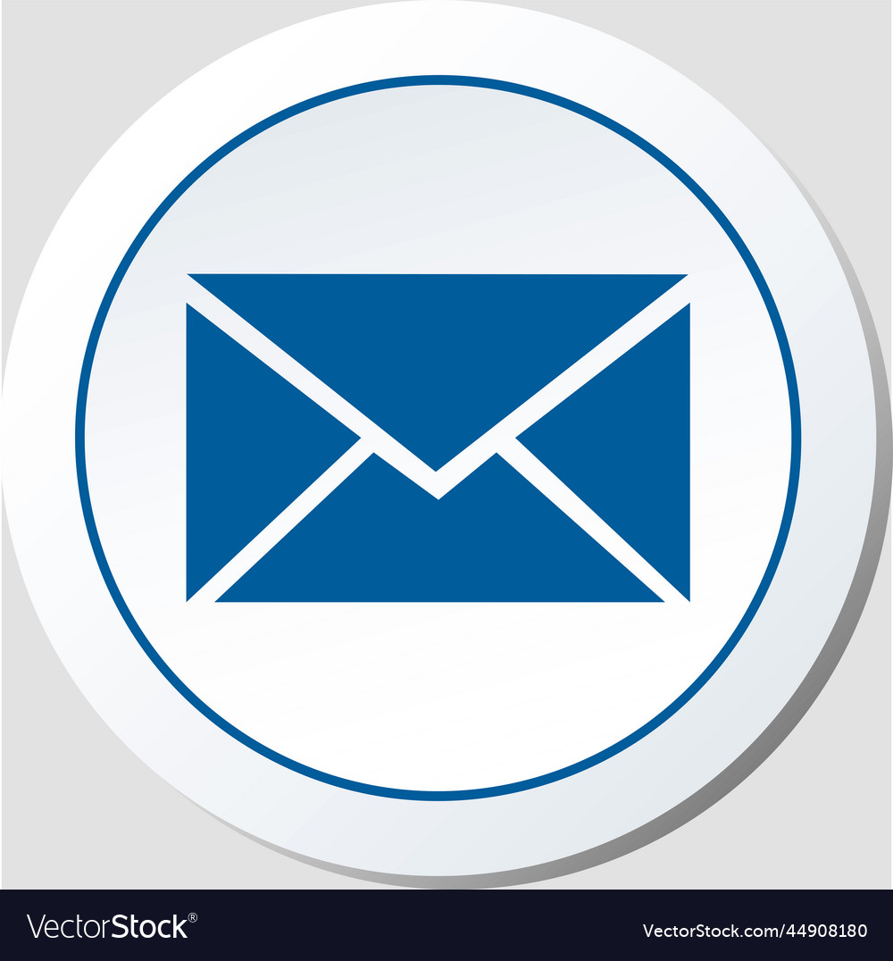 Stroke email icon graphical representation Vector Image
