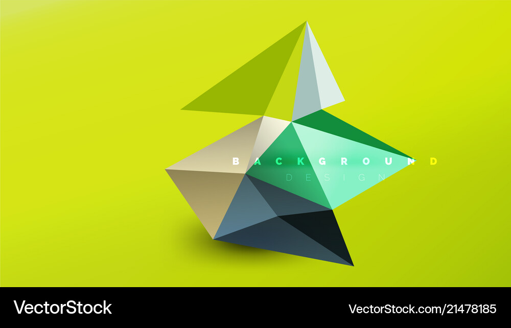 Abstract background - geometric origami style Vector Image