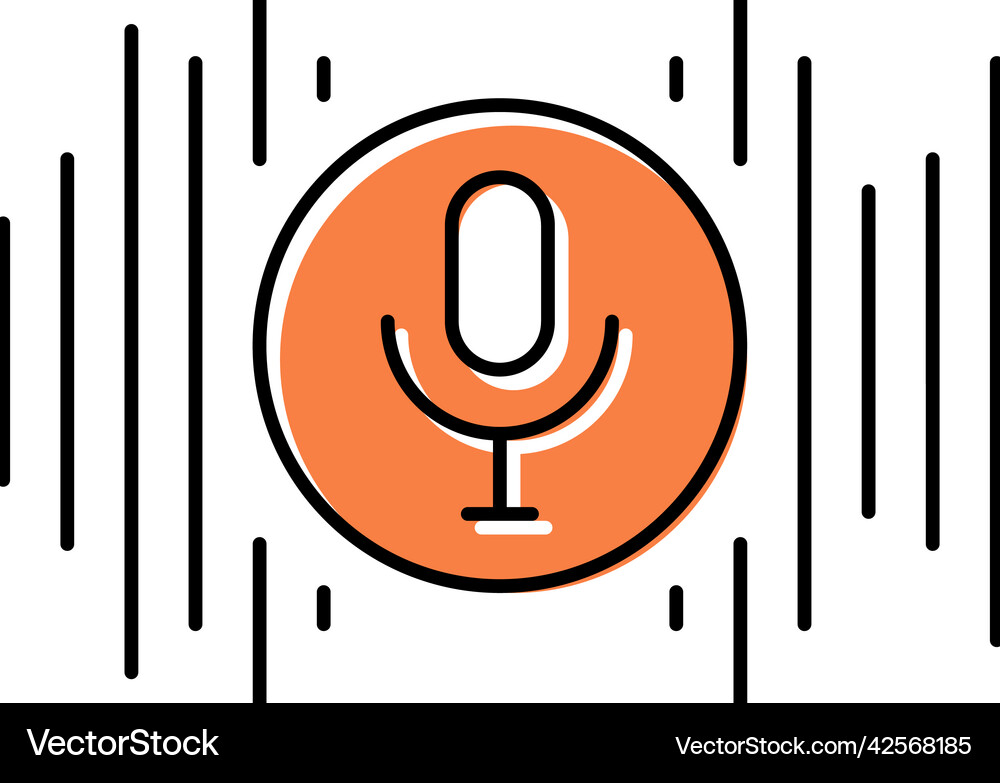 Audio music color icon Royalty Free Vector Image