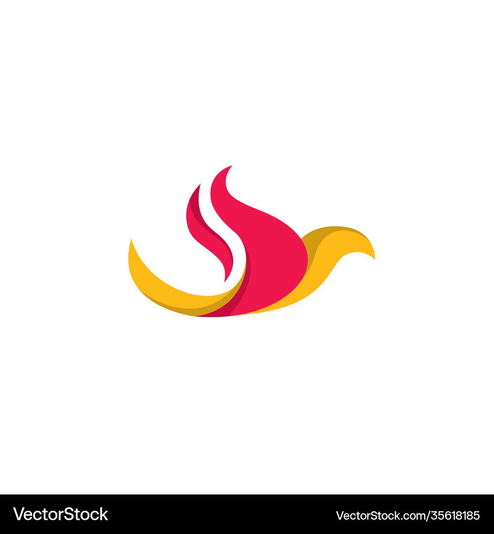 Bird abstract logo suitable for your brand Vector Image