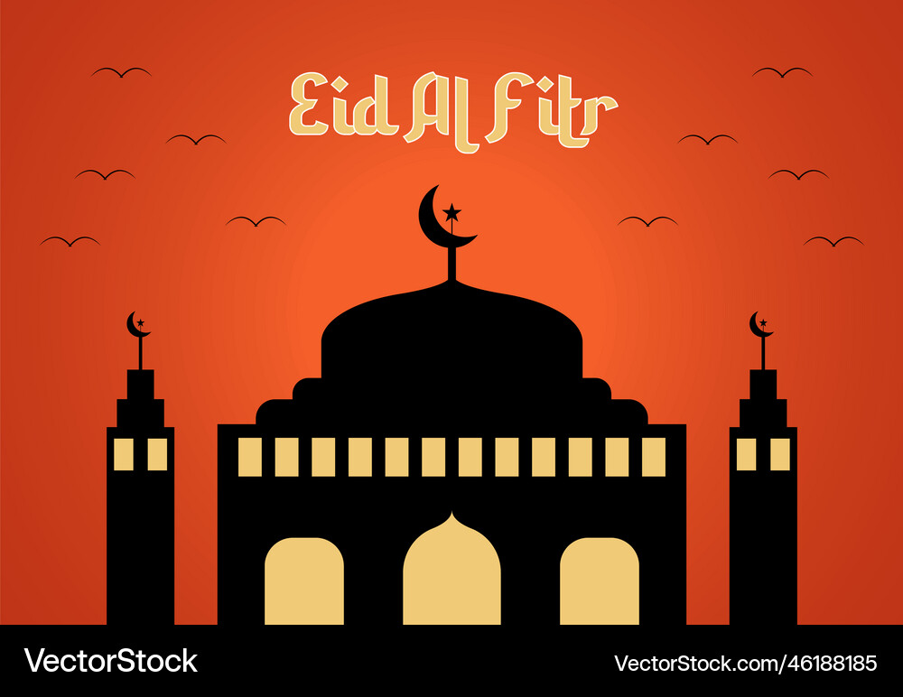 Eid al fitr islamic design Royalty Free Vector Image