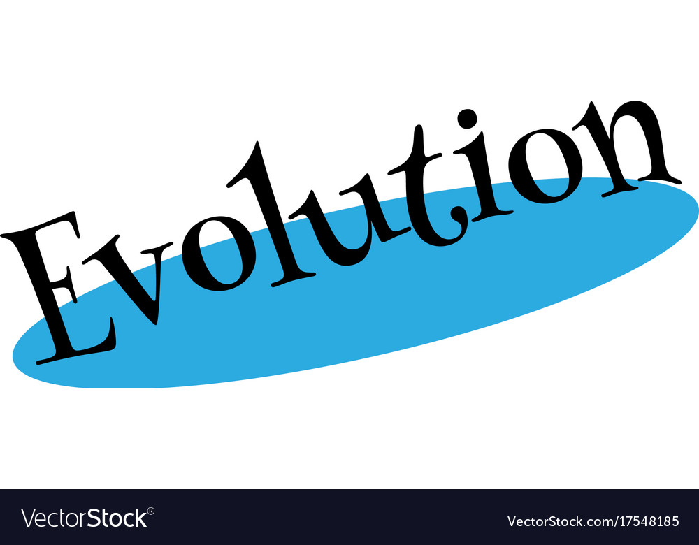 Evolution rubber stamp Royalty Free Vector Image