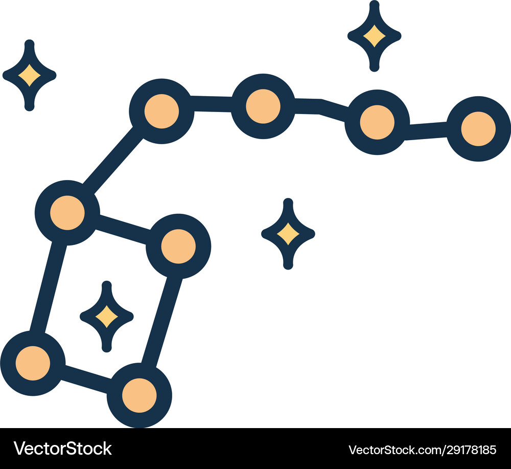 Galaxy constellation star astronomy and space Vector Image