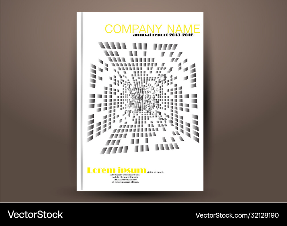 Business report cover abstract template Royalty Free Vector