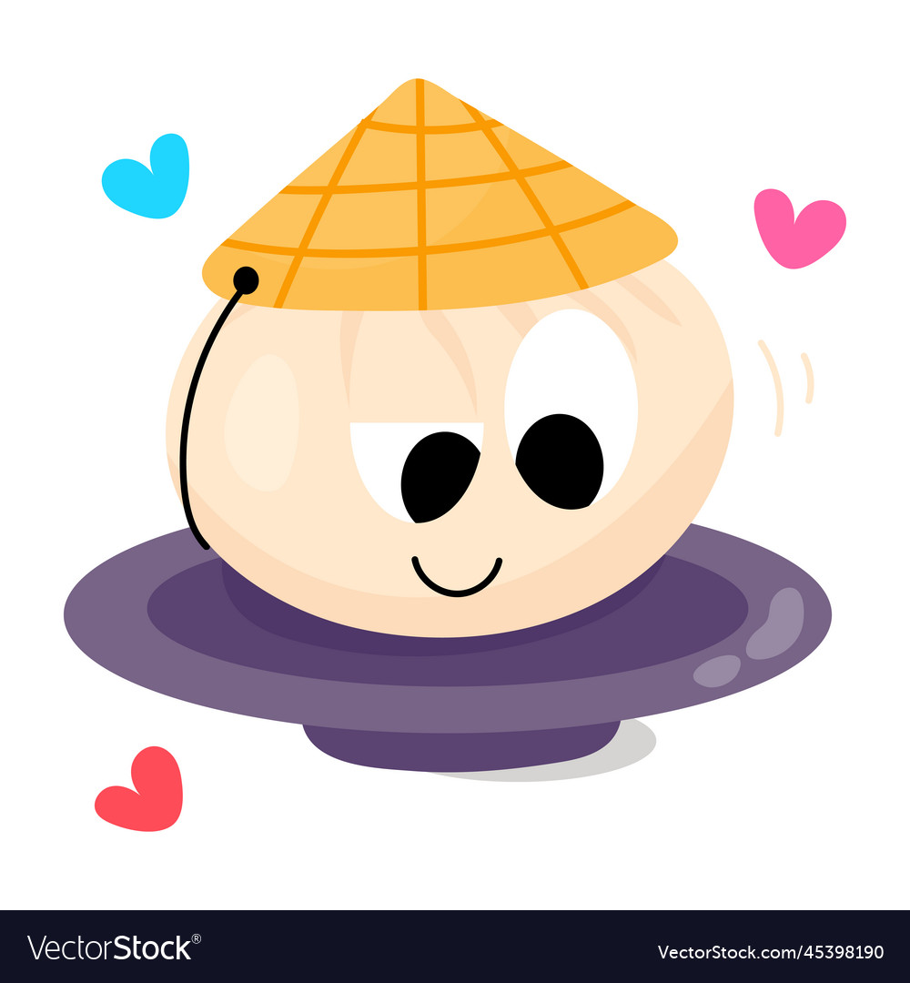 Dumpling Royalty Free Vector Image - VectorStock