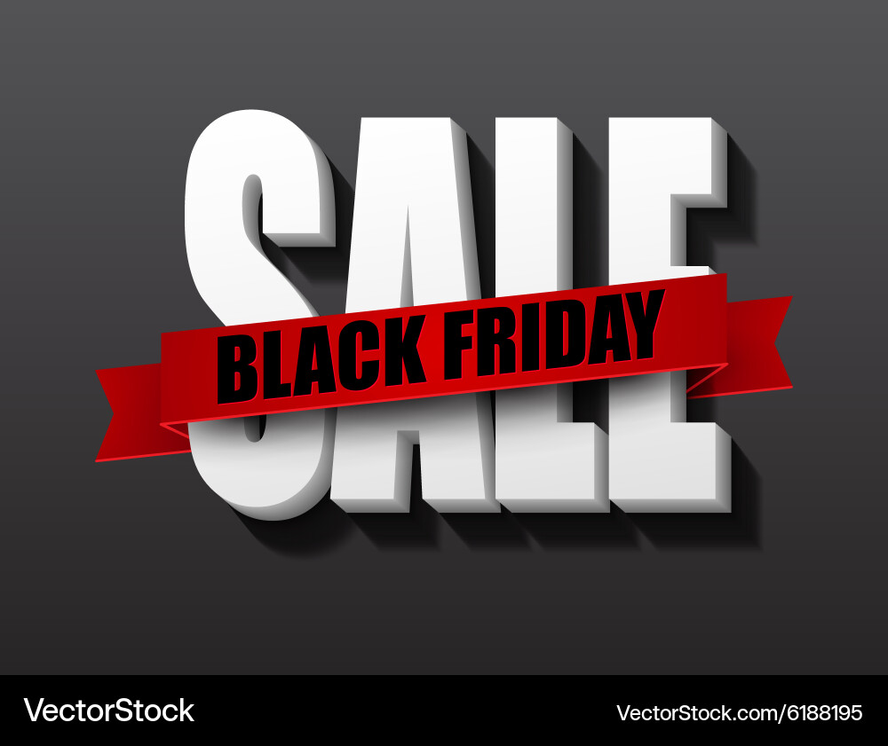 Black friday sale design template Royalty Free Vector Image
