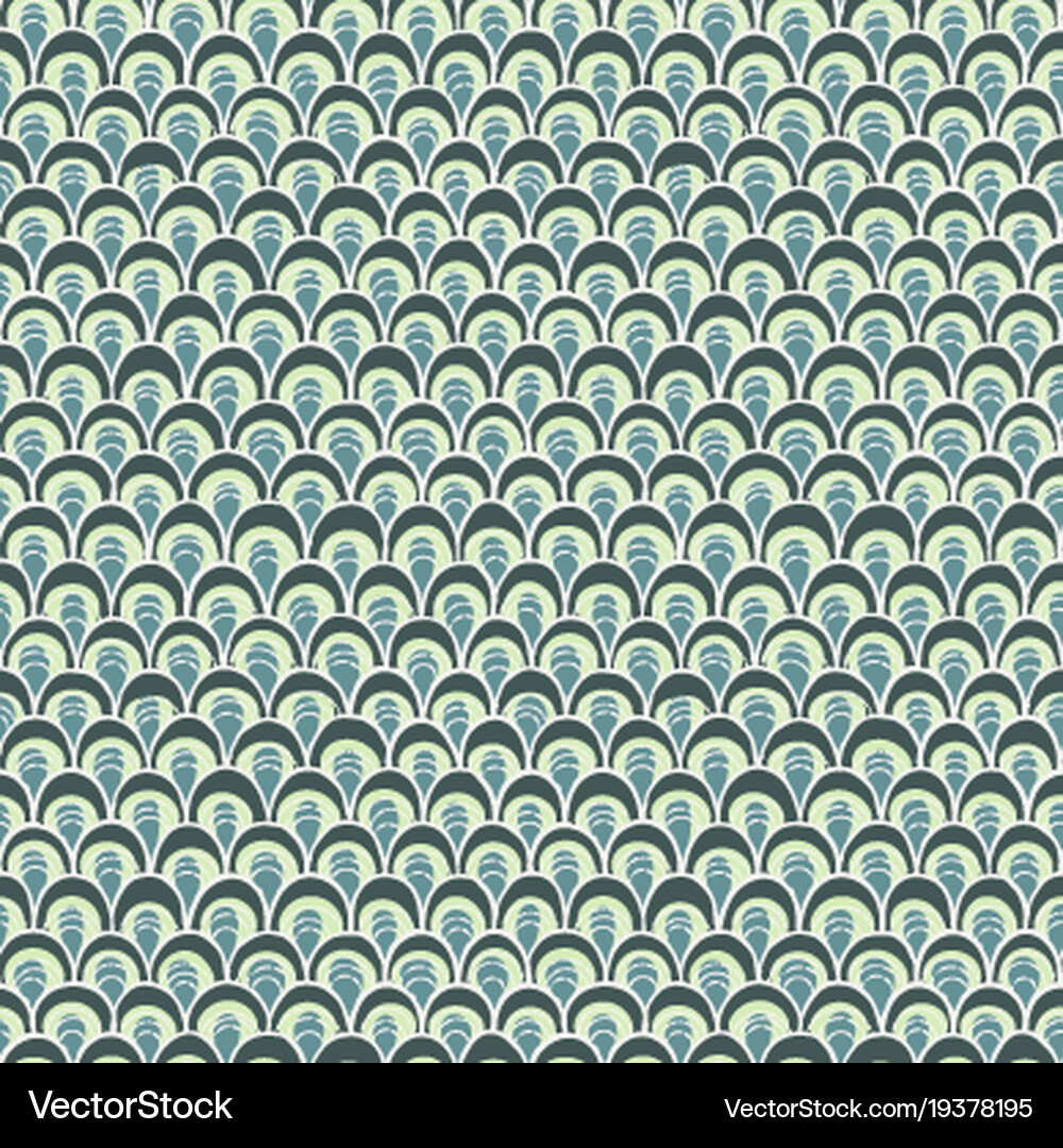 Doodle pattern like fish scale Royalty Free Vector Image