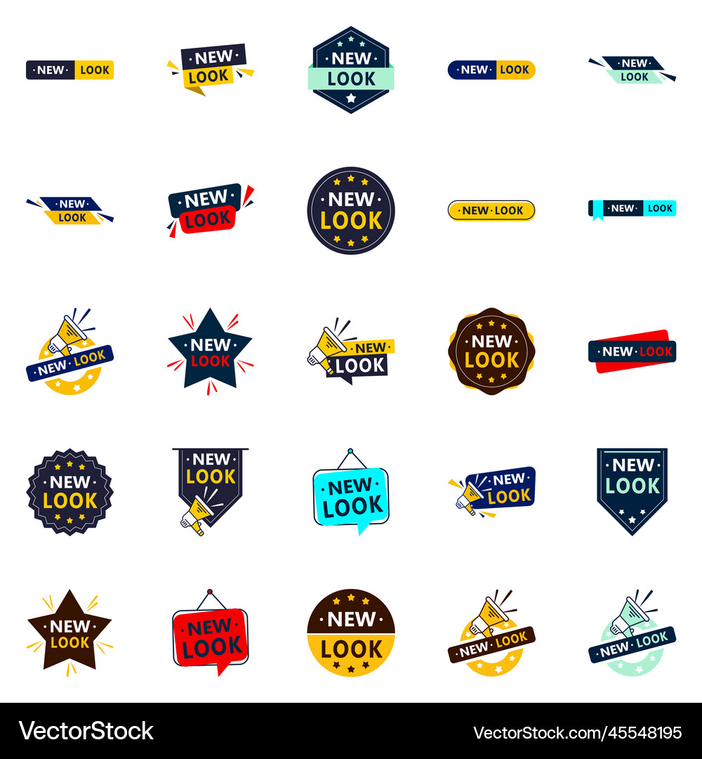 New look 25 highquality designs to refresh your Vector Image