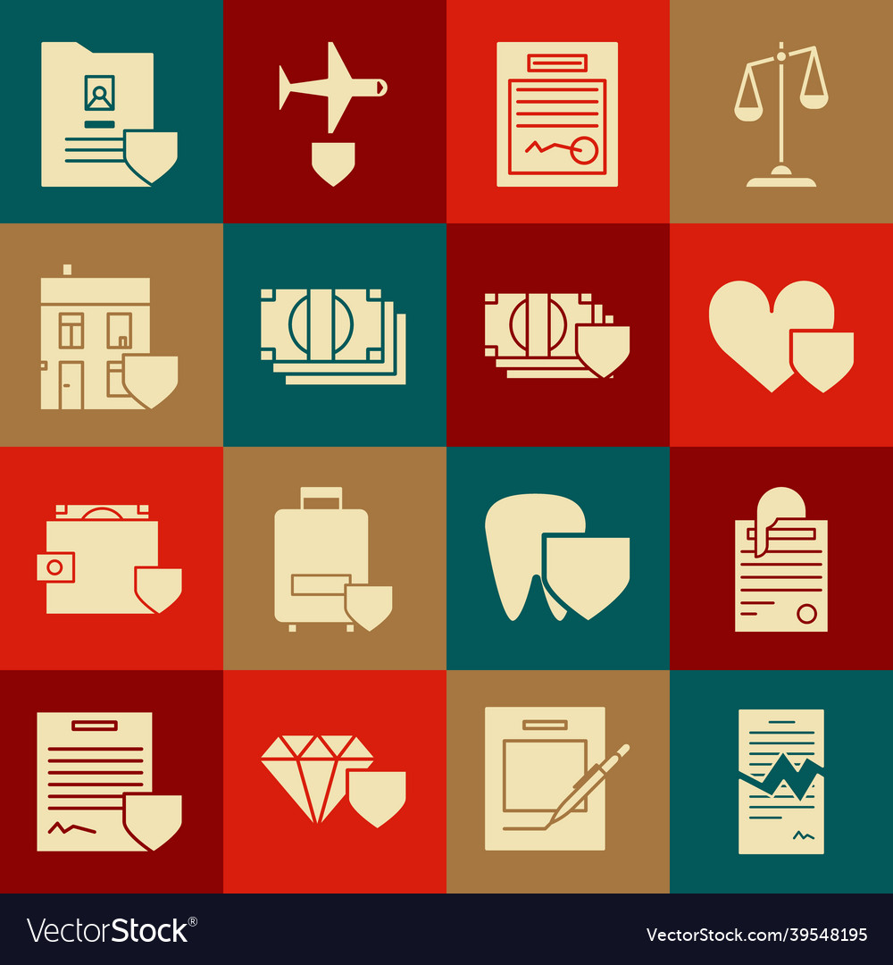 Set torn contract file document and paper clip Vector Image Set torn contract file document and paper clip Vector Image
