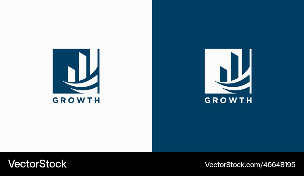 Unique financial logo design inspiration Vector Image
