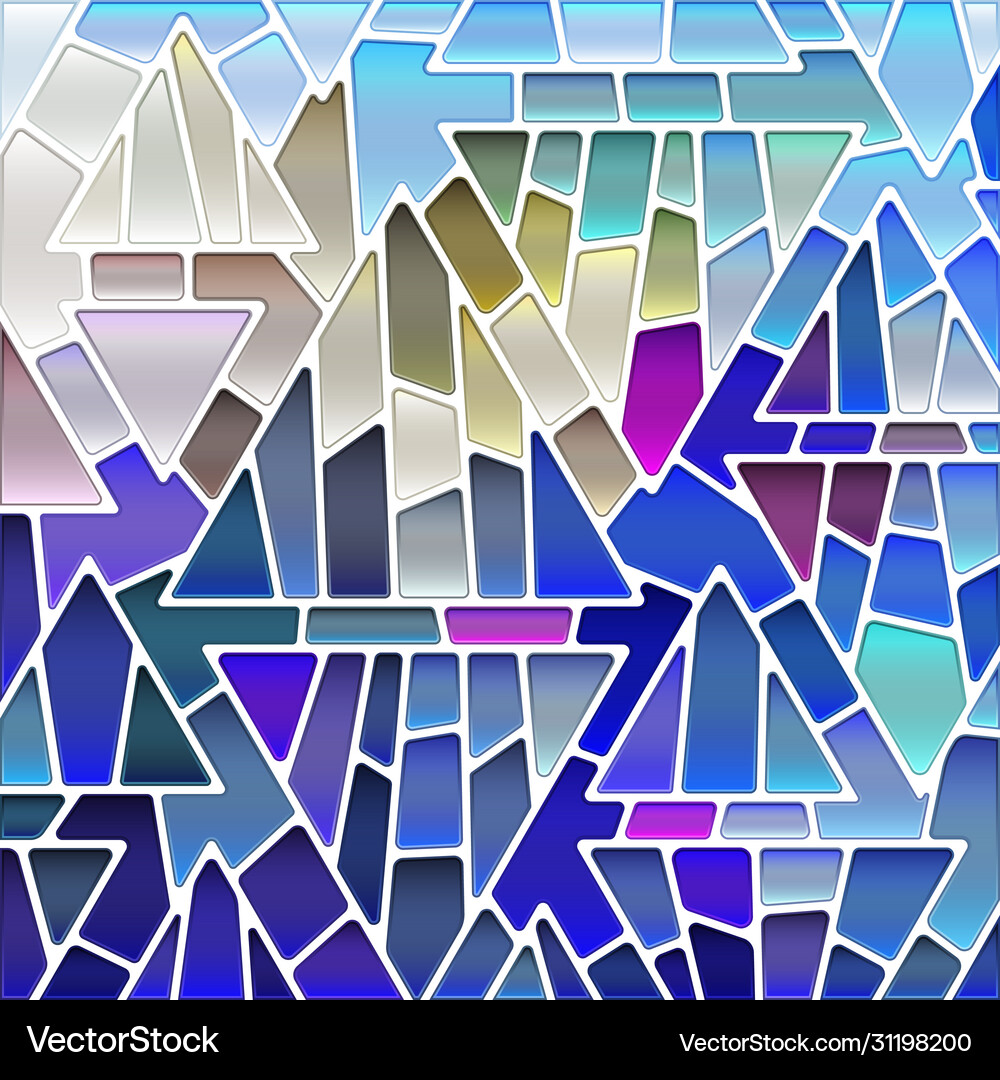 Abstract stained-glass mosaic background Vector Image