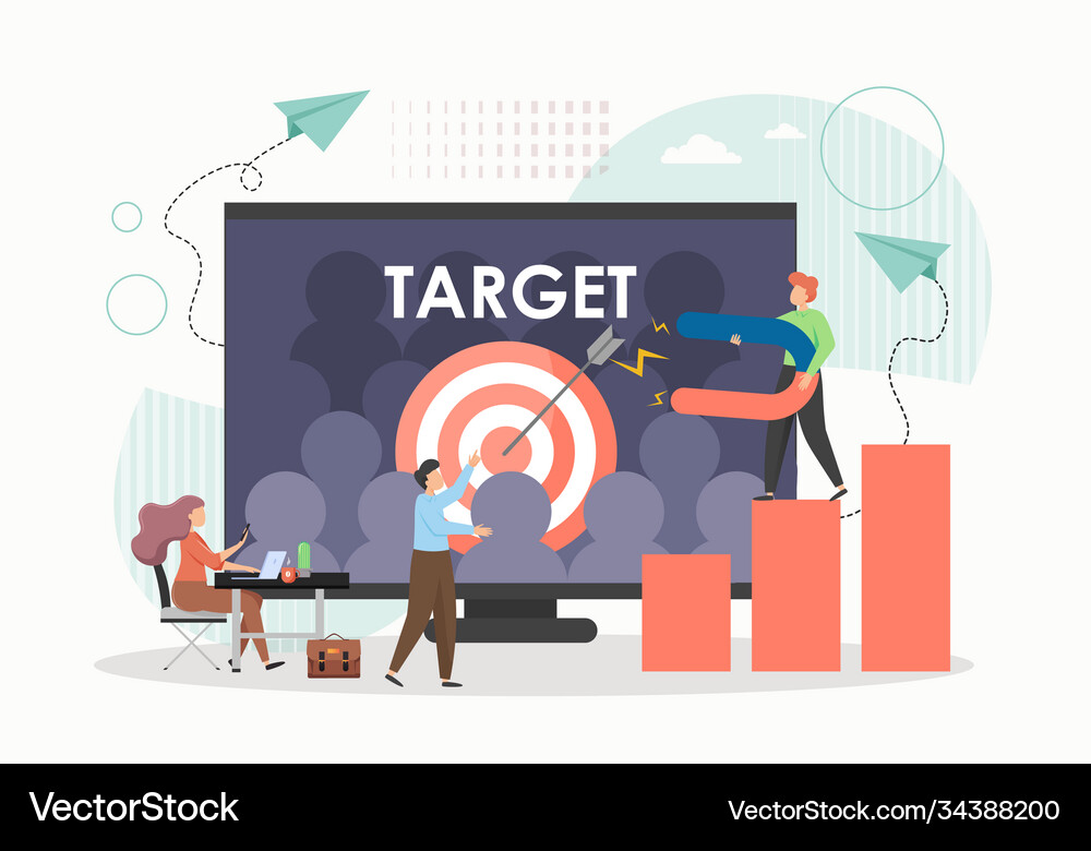 Businessman attracting potential customers with Vector Image