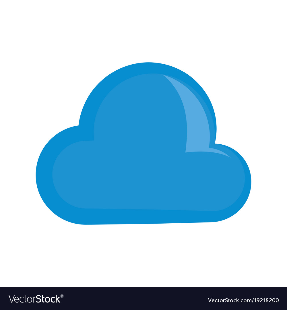Cloud computing symbol Royalty Free Vector Image