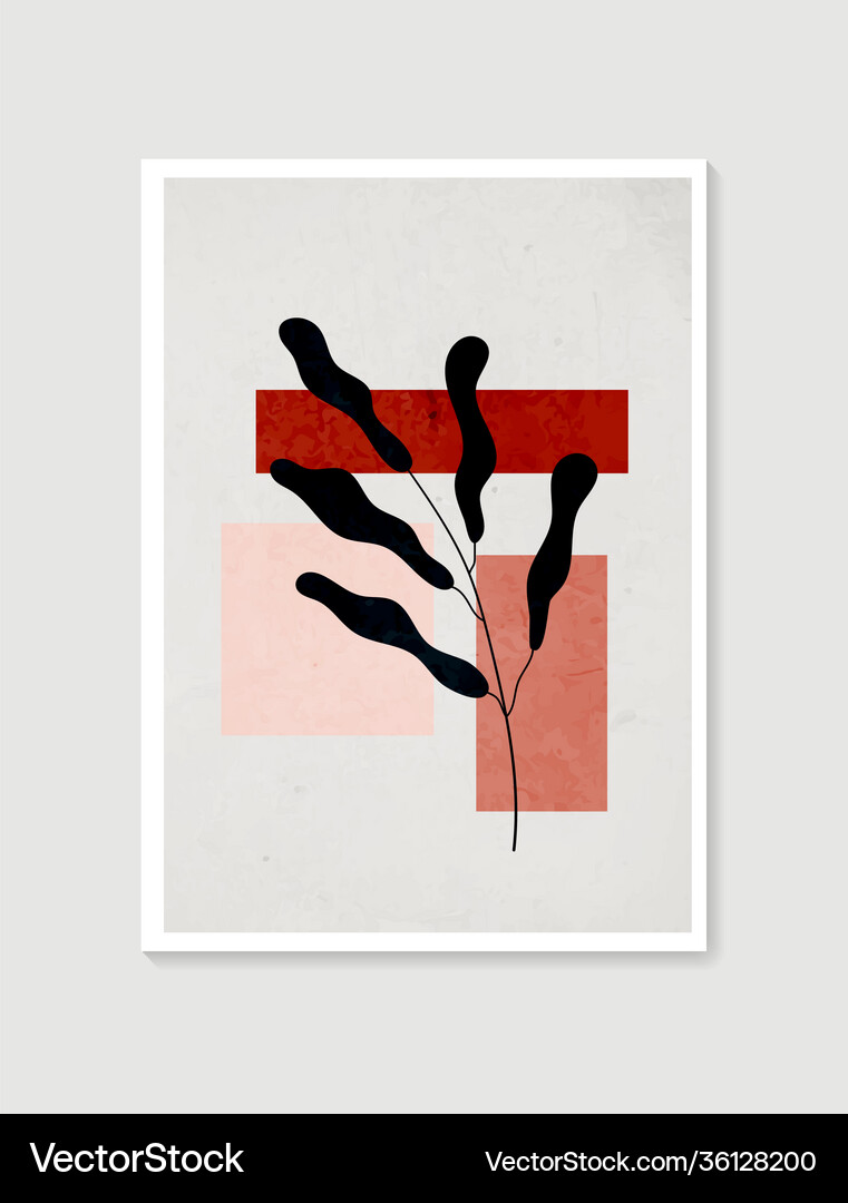 Contemporary art posters in pastel colors Vector Image