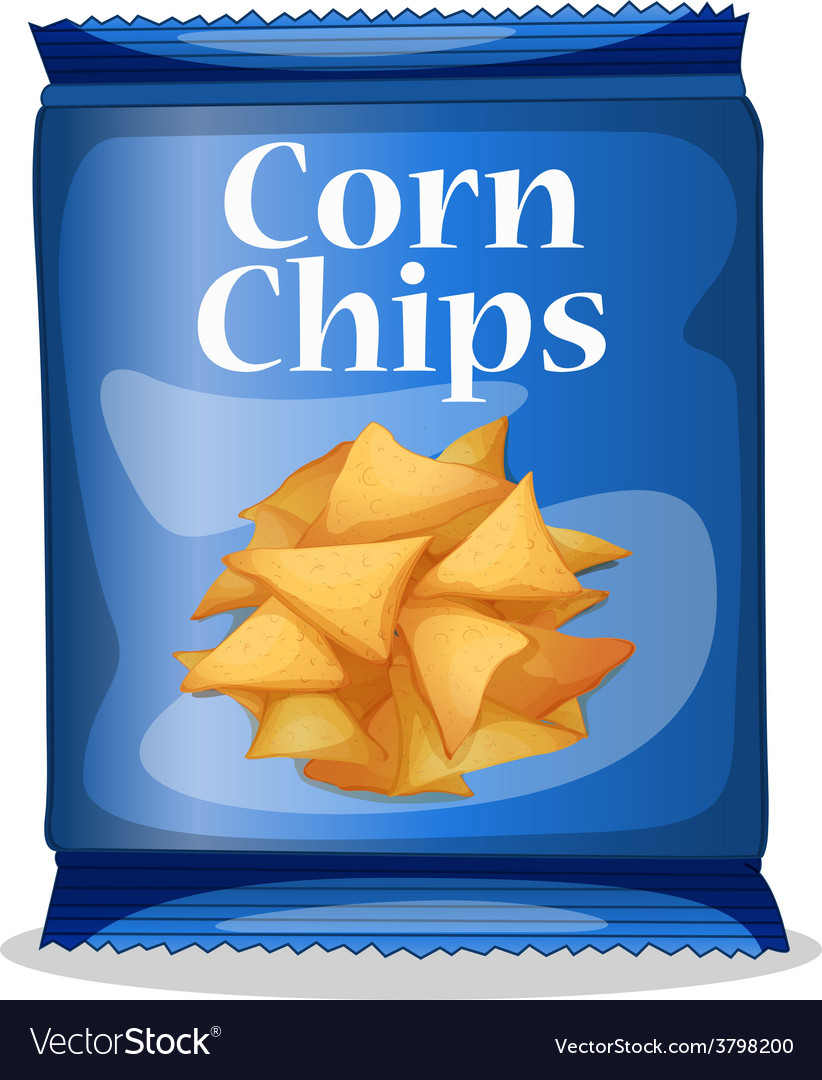Corn chips Royalty Free Vector Image - VectorStock