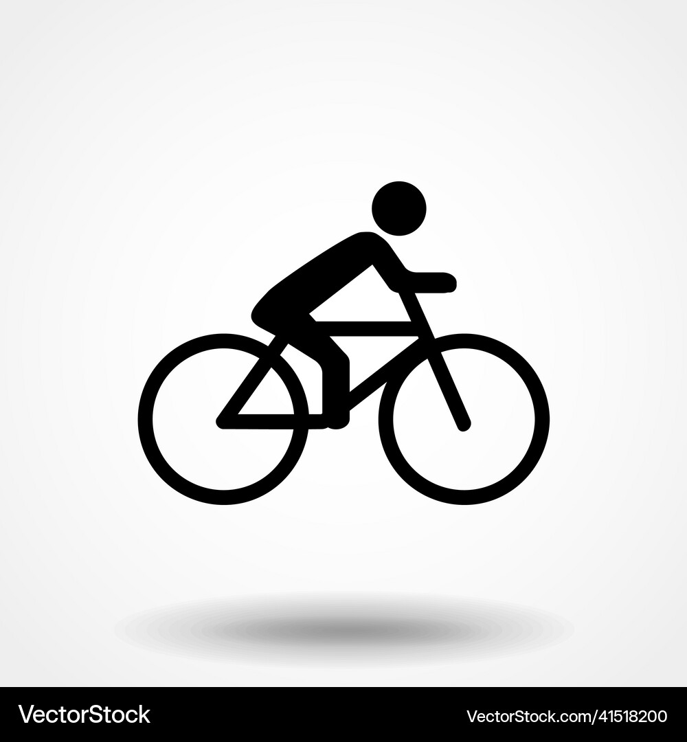 Man ride bicycle icon cyclist icon Royalty Free Vector Image
