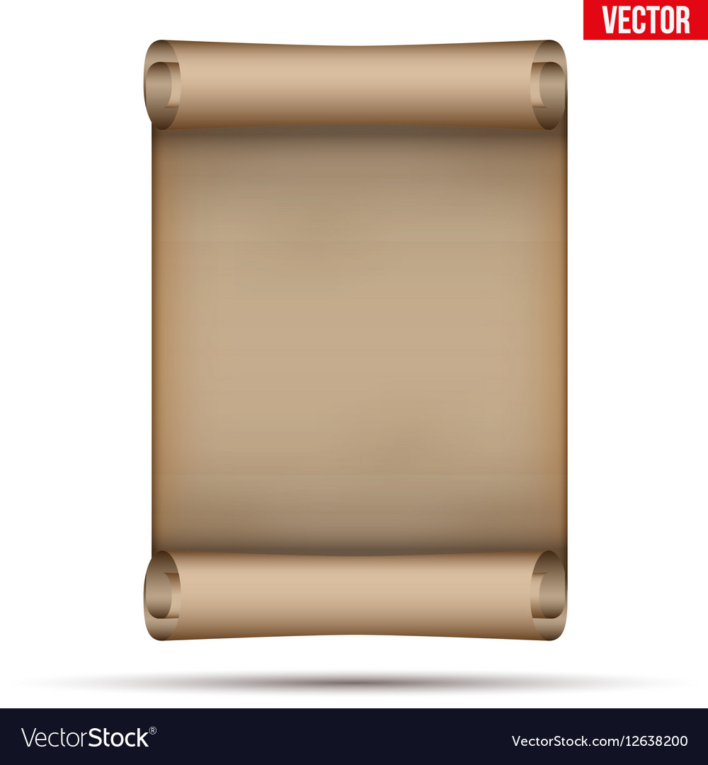 Old scrolled paper Royalty Free Vector Image - VectorStock Old scrolled paper Royalty Free Vector Image - VectorStock