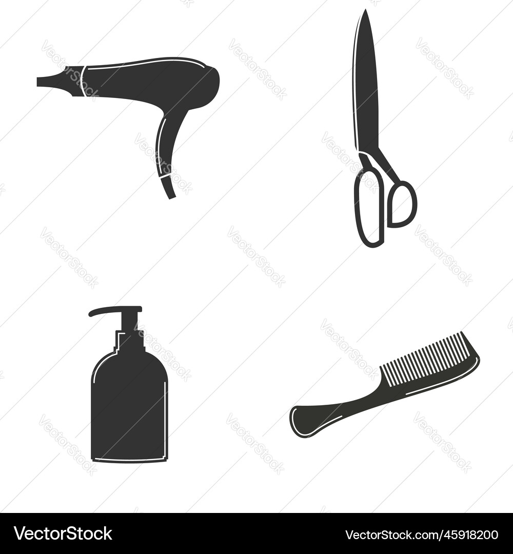 On the theme hair care Royalty Free Vector Image