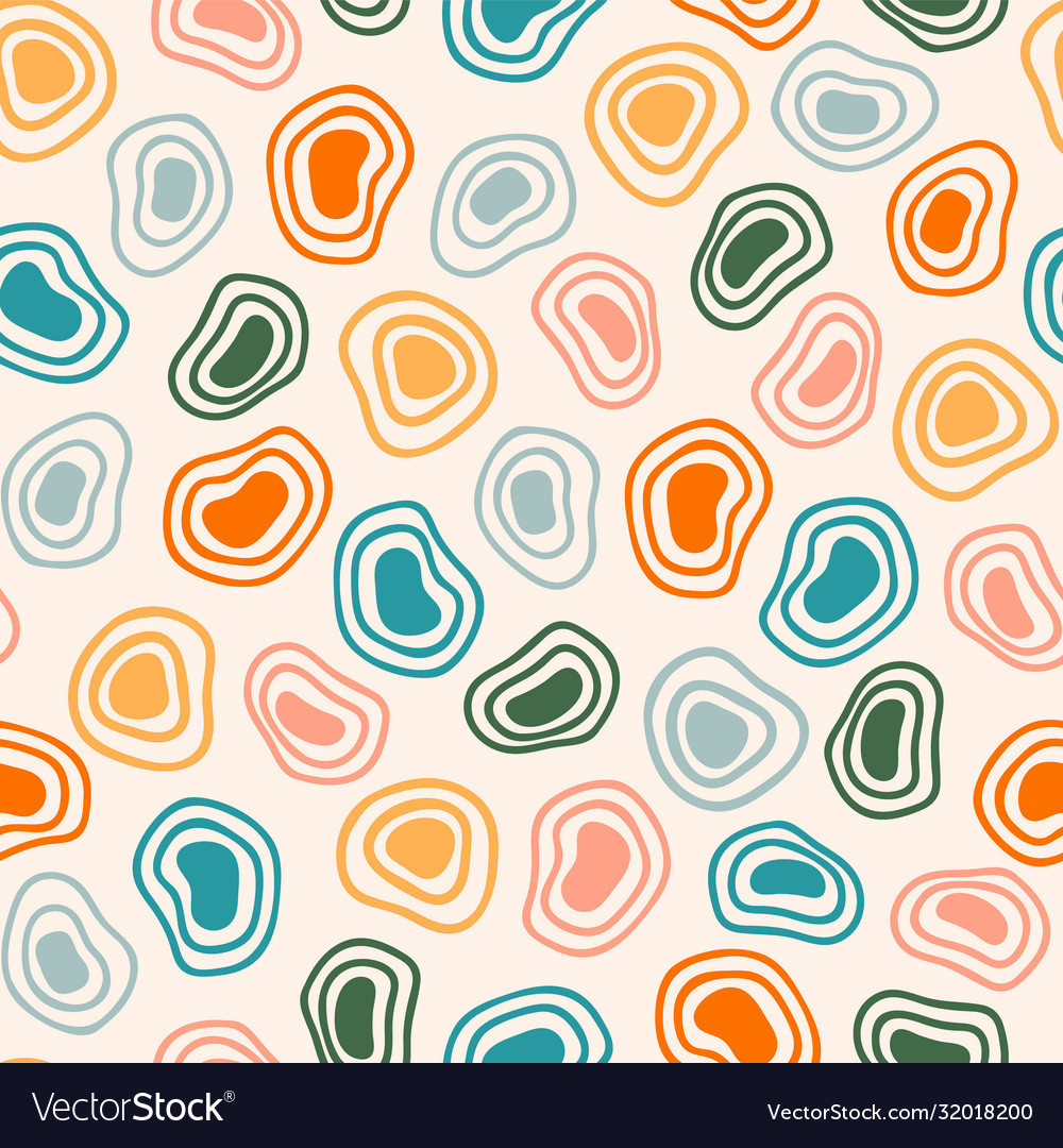 Simple geometric seamless pattern with abstract Vector Image