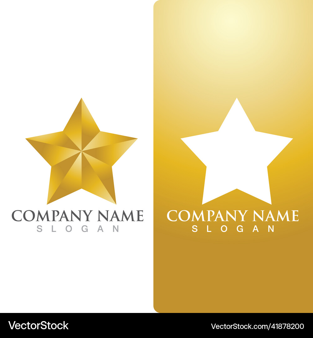 Star logo and symbol icon template Royalty Free Vector Image