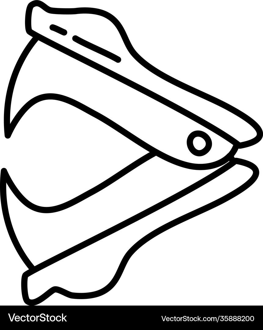 Stationary concept stapler remover icon line Vector Image
