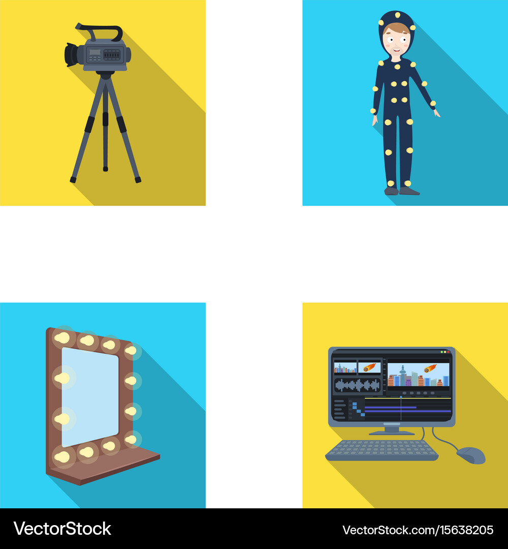 A movie camera suit for special effects Royalty Free Vector