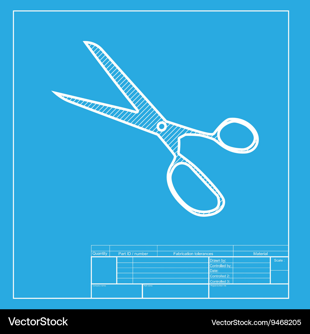Scissors sign white section of icon Royalty Free Vector