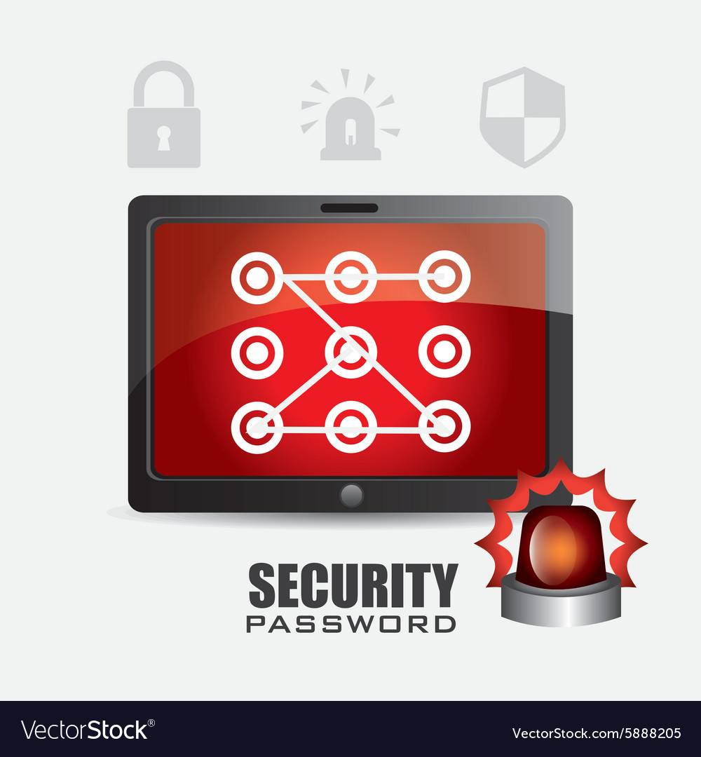 Security system design Royalty Free Vector Image