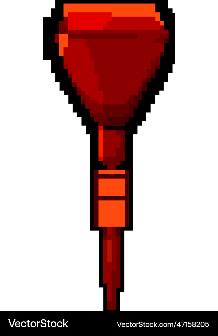 Strategy funnel business game pixel art Royalty Free Vector