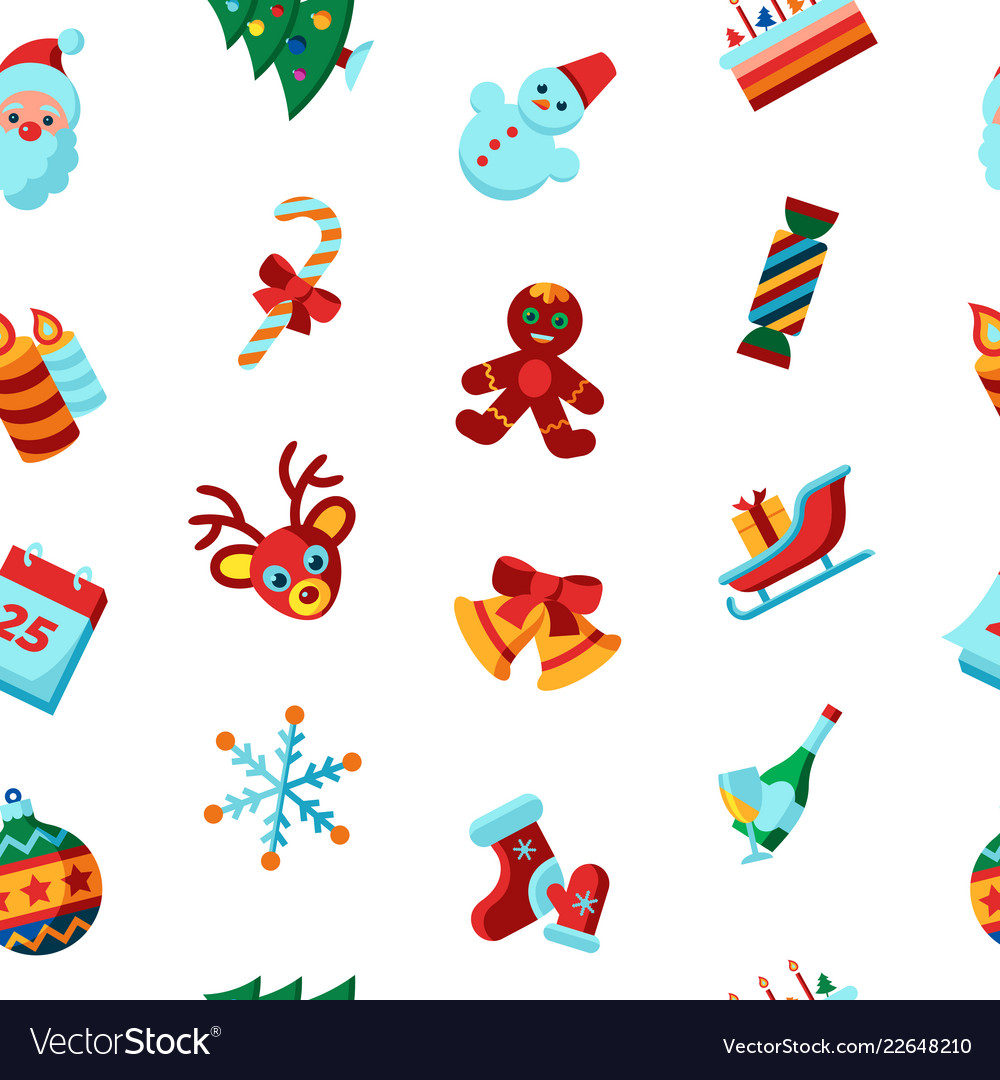 Digital merry christmas and winter holidays Vector Image