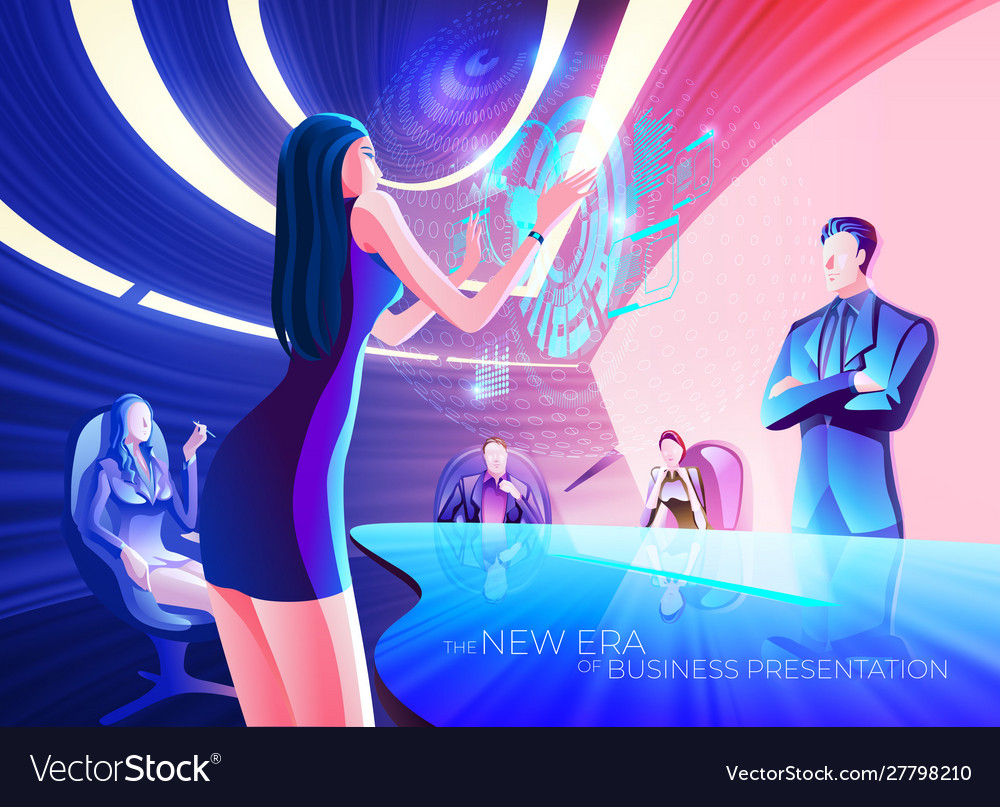 New era business presentation Royalty Free Vector Image New era business presentation Royalty Free Vector Image